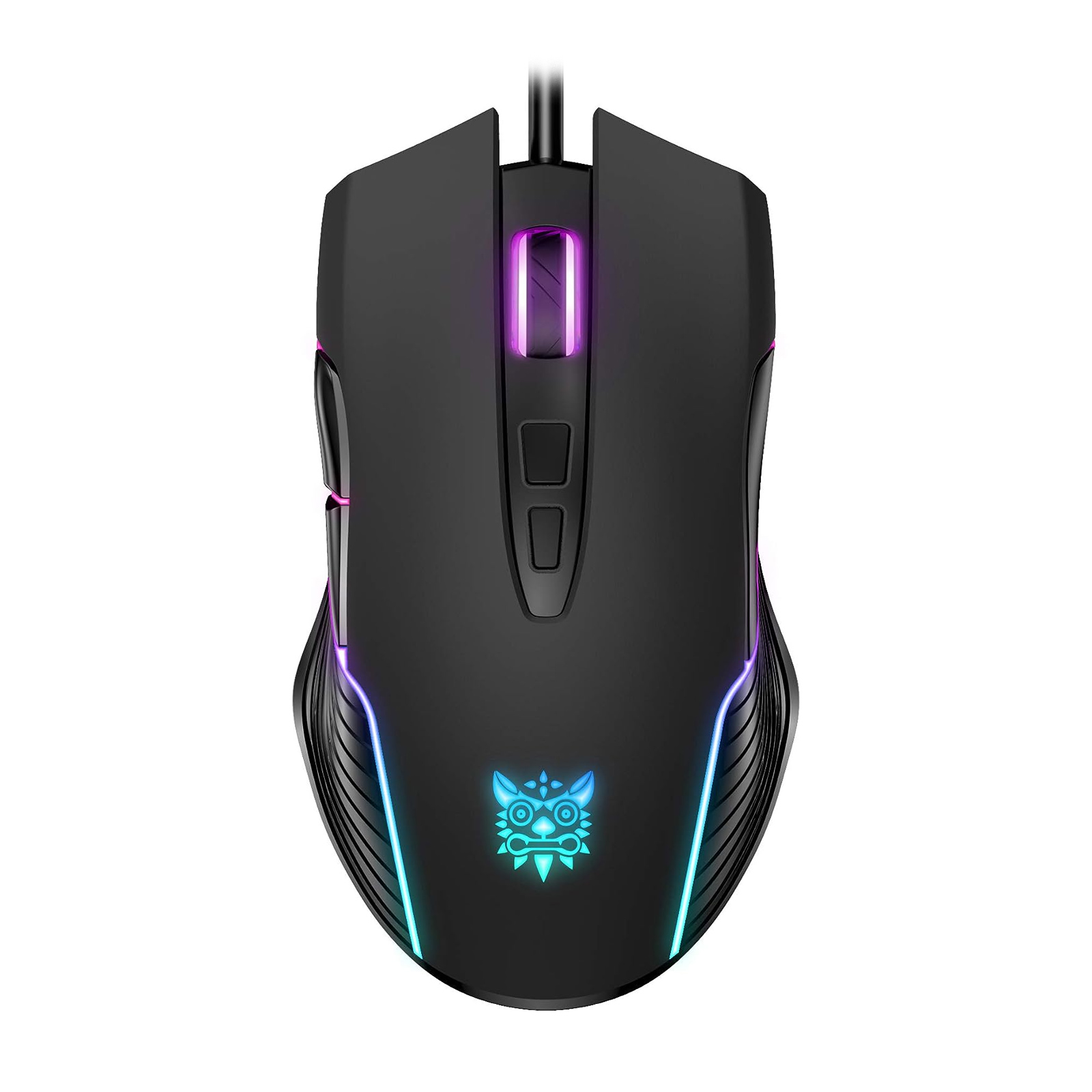 Геймърска мишка Onikuma CW905, Оптична, 7D, RGB, Черен