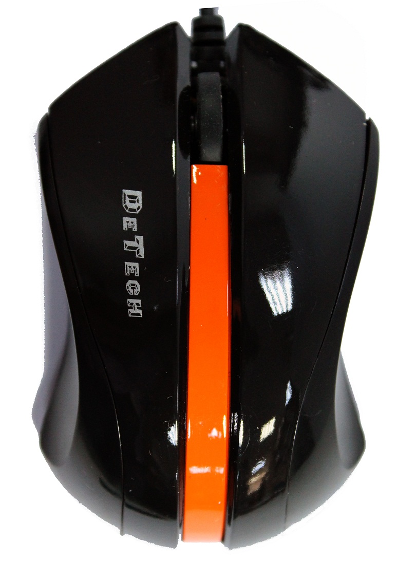 Мишка DeTech, Оптична 6D Wired, Черен - Mouse.bg