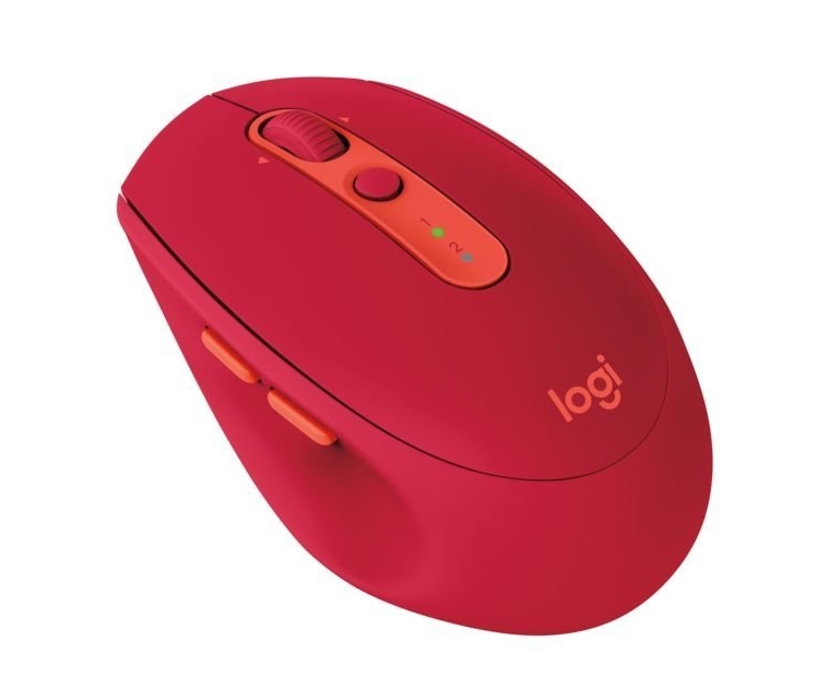 Мишка LOGITECH M590 безжична, оптична, USB, рубинен