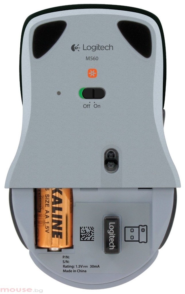 Logitech Wireless Mouse M560, white