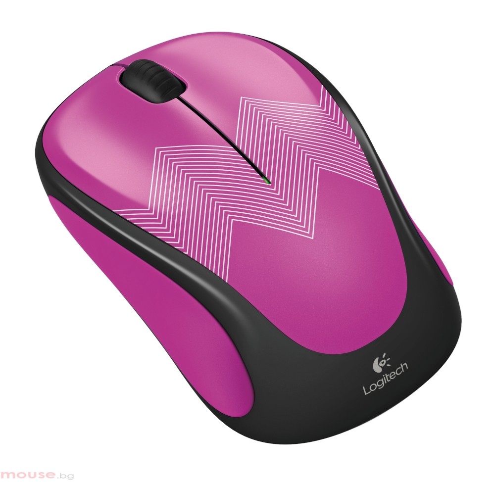 Logitech Wireless Mouse M238 Play Collection - Purple Zigzag
