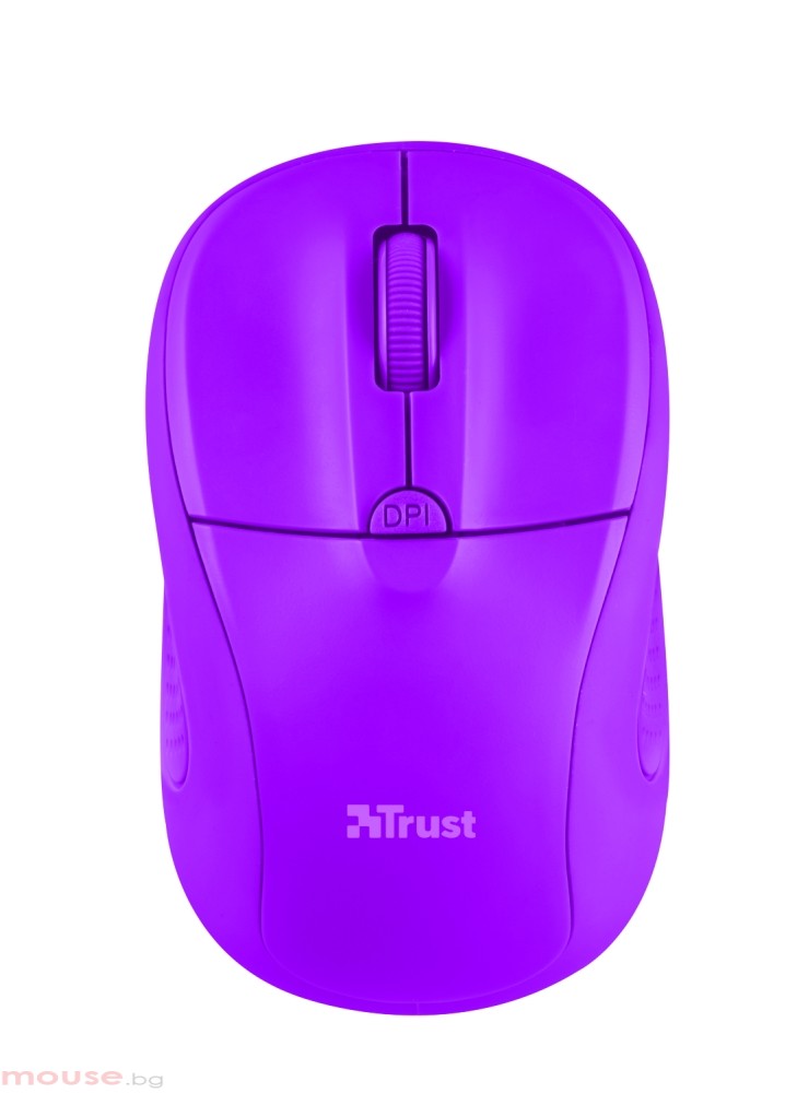 Мишка TRUST Primo безжична лилав