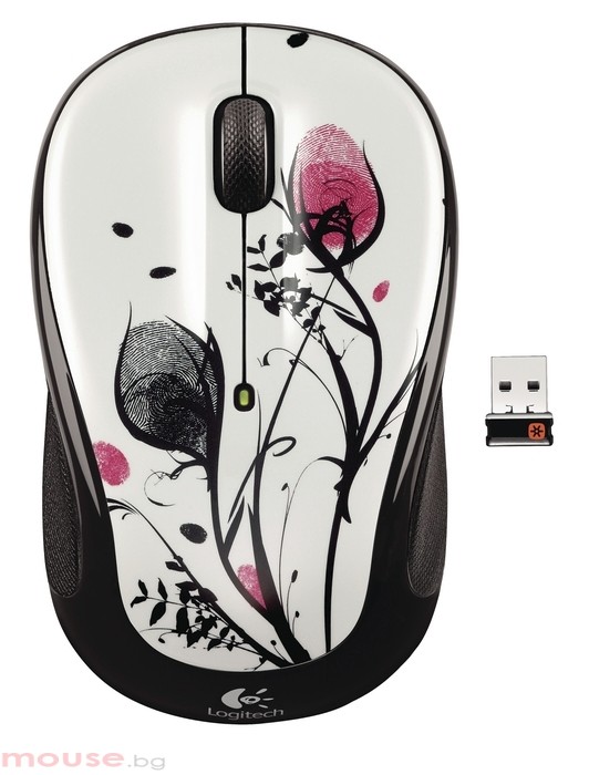 Logitech Wireless Mouse M325 Fingerprint Flowers