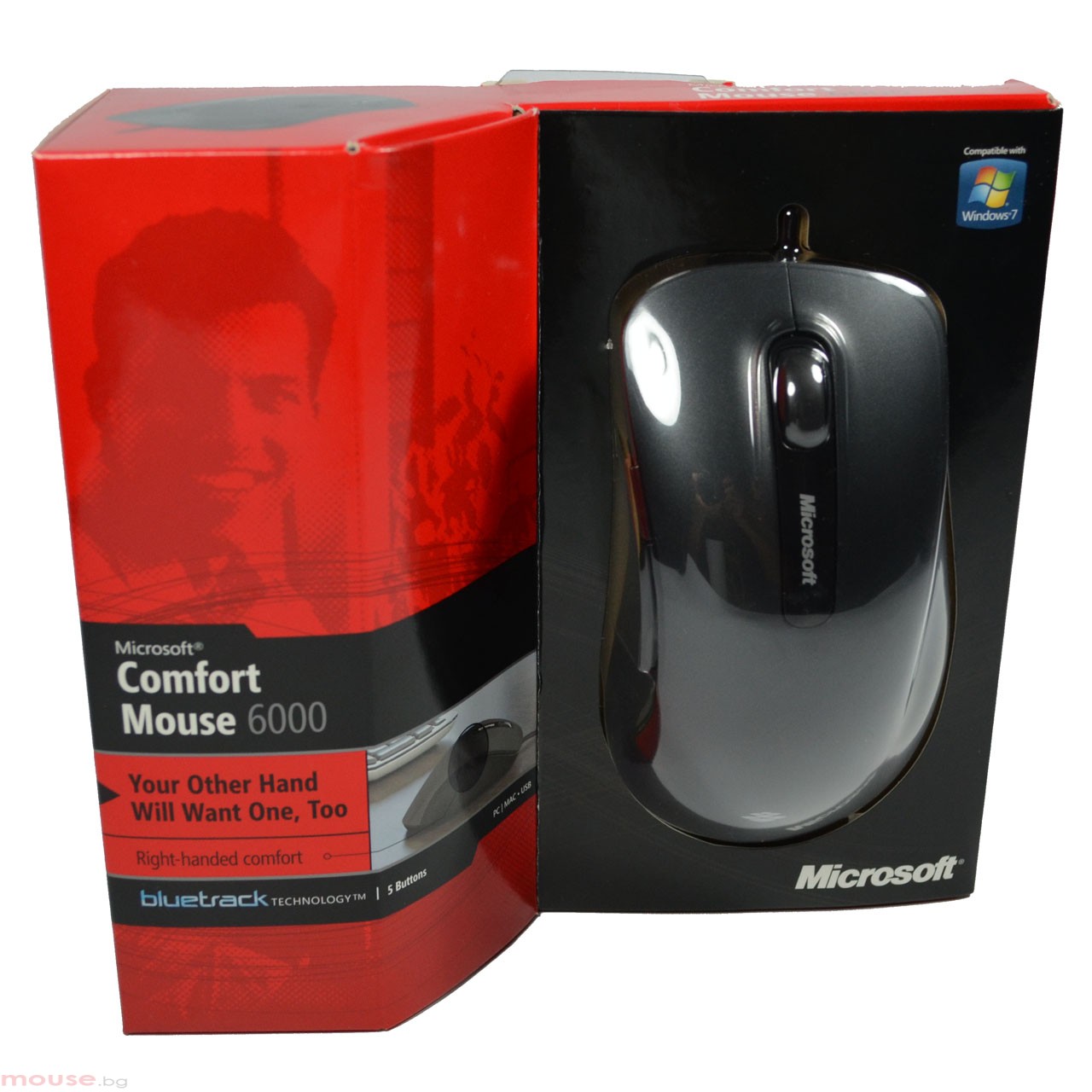 Microsoft Comfort Mouse 6000 USB Ehglish Black Retail