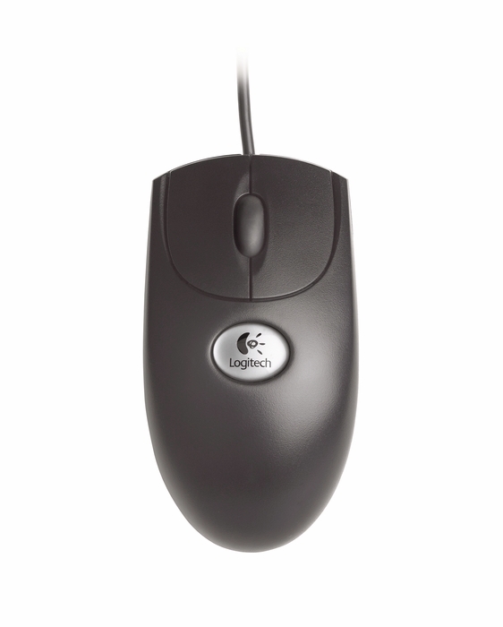 Logitech Optical Wheel Mouse PS/2 Black (S96), OEM