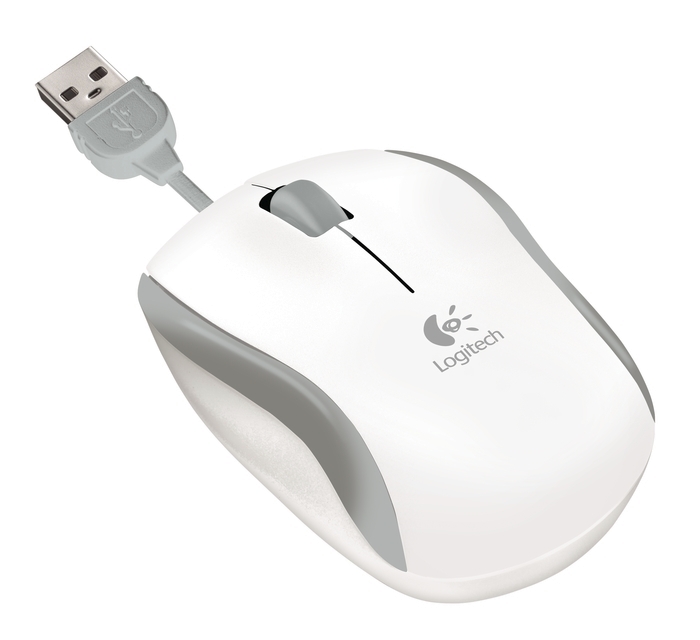 Logitech Corded Mouse M125 White
